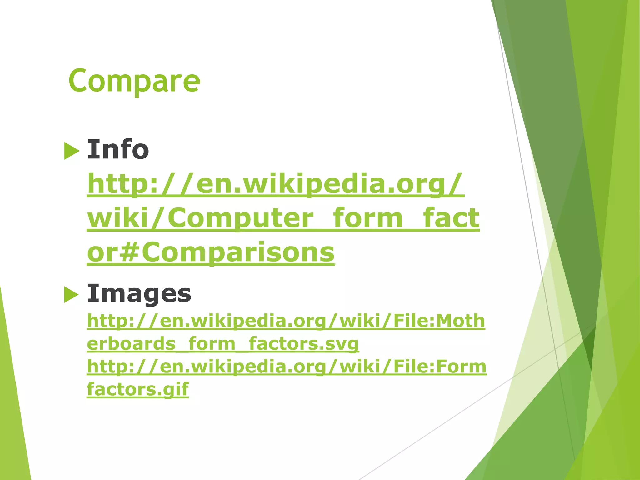 06. Motherboard Form Factors (Computer) | PPSX