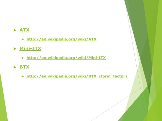 06. Motherboard Form Factors (Computer) | PPSX | Computing | Technology & Computing