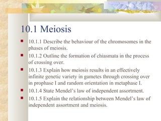 4.2 & 10.1 meiosis | PPT