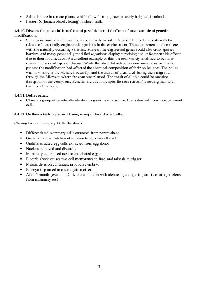 4.4 genetic engineering & biotechnology notes