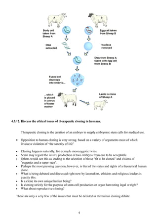 4.4 genetic engineering & biotechnology notes | DOC | Genetics | Science