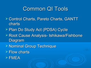 Quality Improvement. What Is it and How Can It Help Me? | PPT