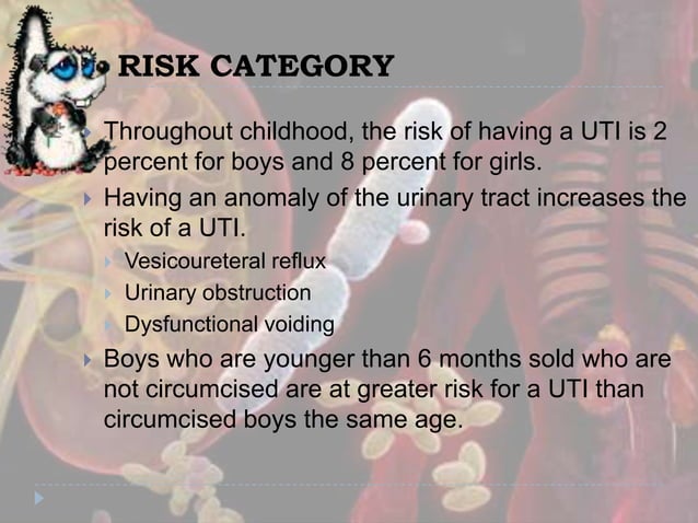 UTI in children | PPTX | Infectious Diseases | Diseases and Conditions