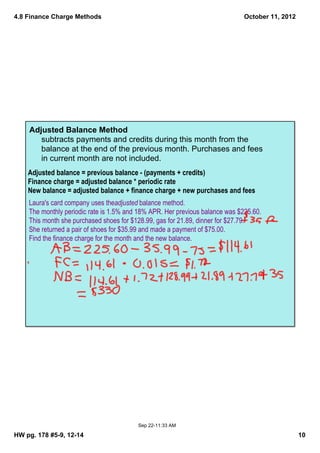 4.8 balance methods notes | PDF