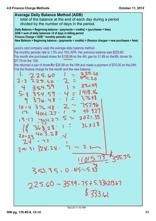 4.8 balance methods notes | PDF