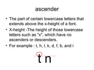 4. typographic terms vy pham | PPT