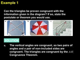 Examples Of Congruent Angles In Real Life