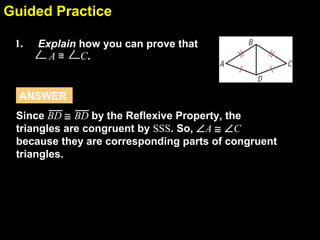 4.6 use congruent triangles | PPT | Geography | Science