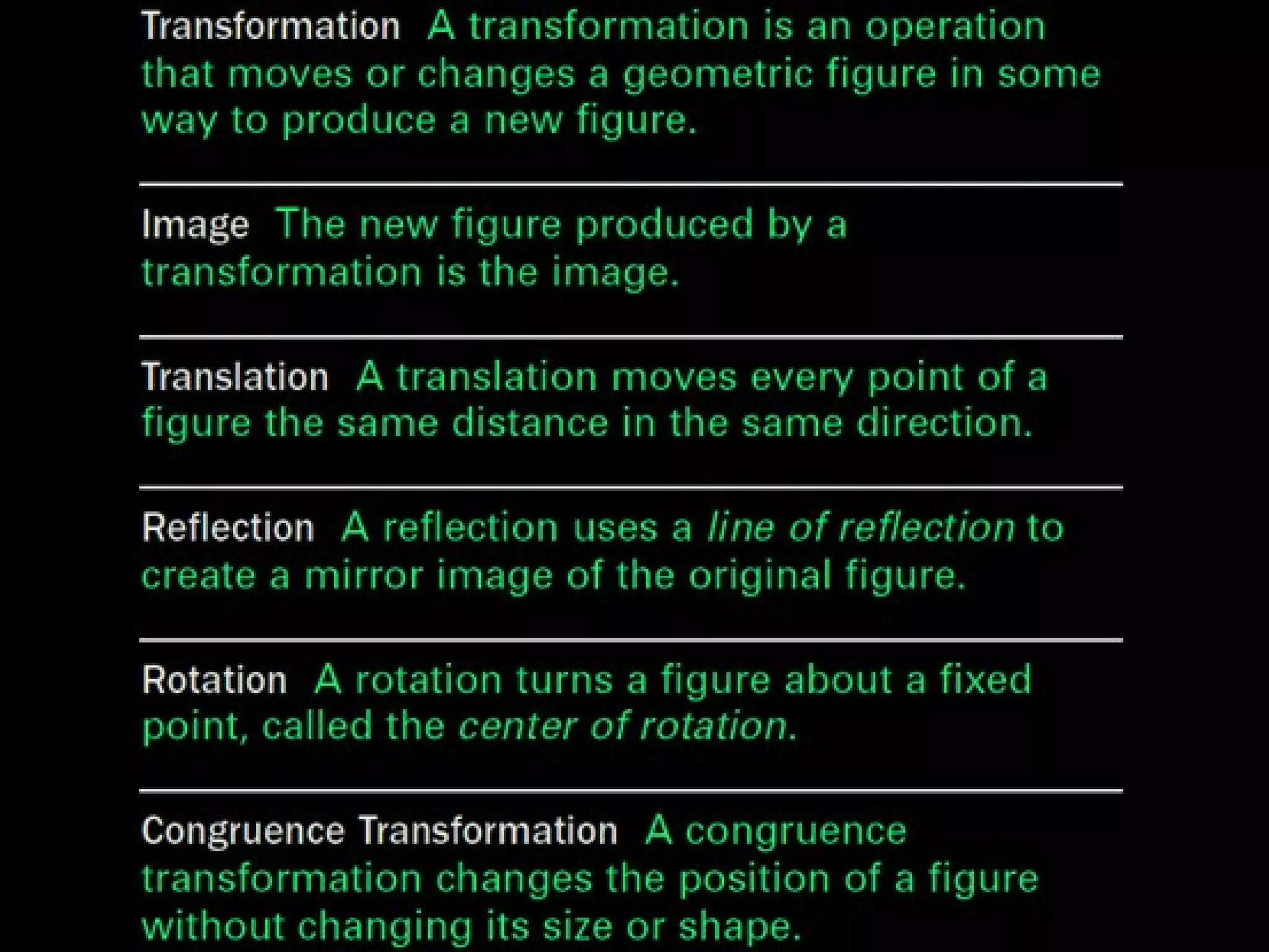 4.8 congruence transformations and coordinate geometry | PPT