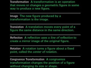 4.8 congruence transformations and coordinate geometry | PPT