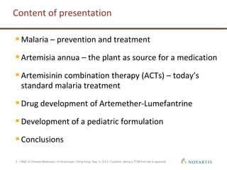 4. commercialization of r&d coartem- heiner grueninger | PPT