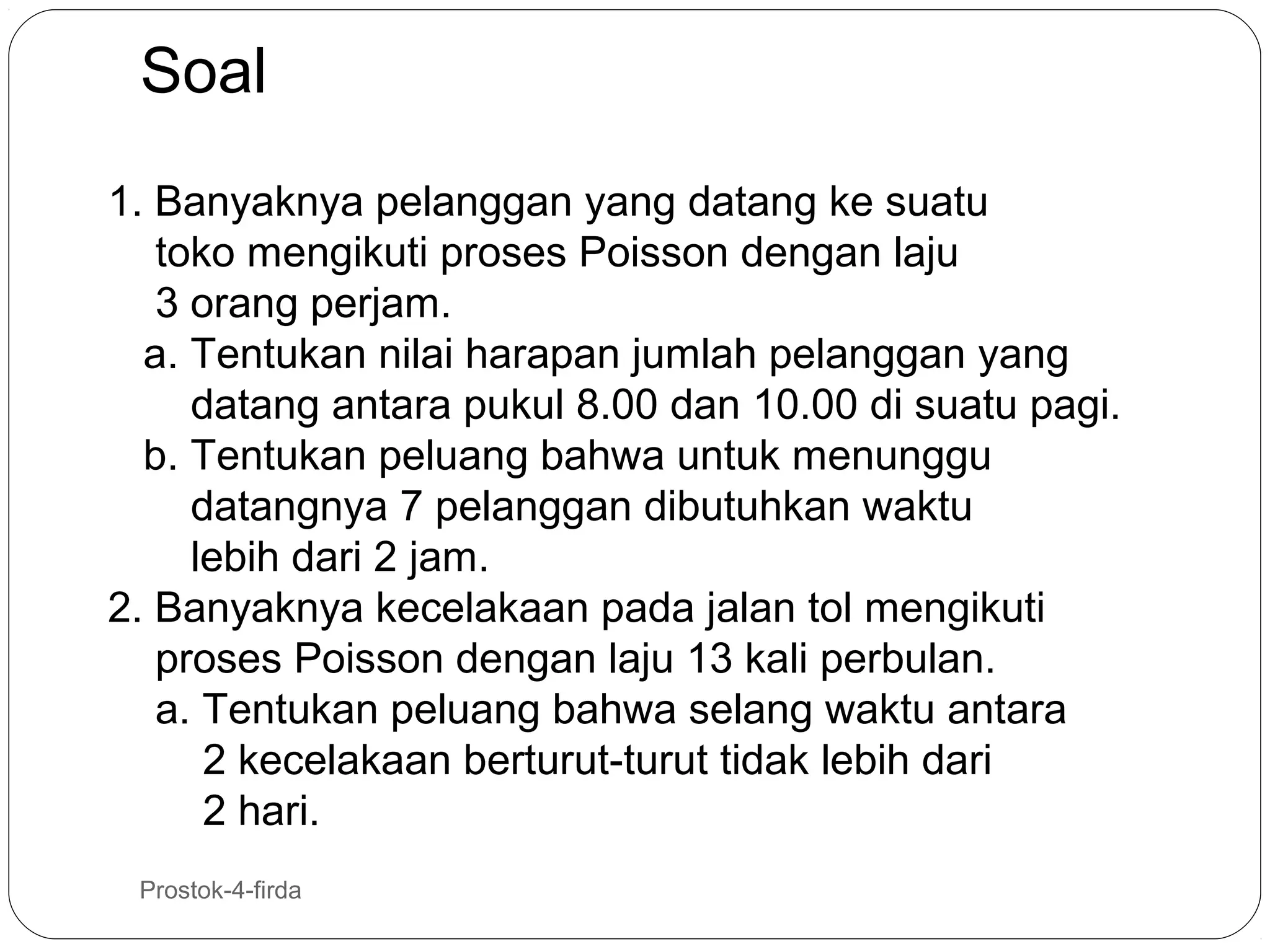 proses poisson | PPT