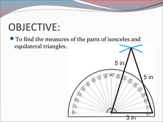4.7 use isosceles and equilateral triangles | PPT