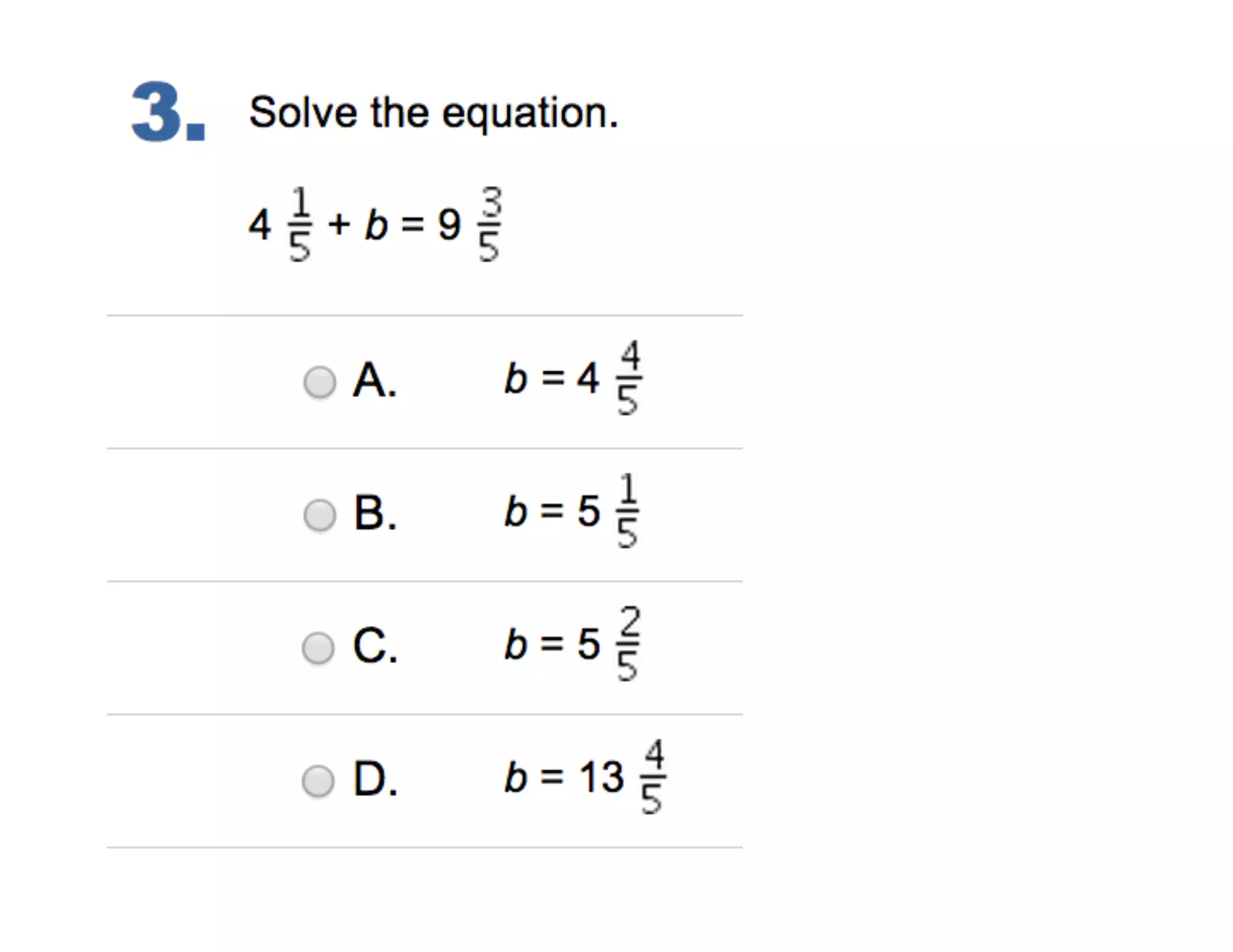 4.14 equations with fractions and mixed numbers | PDF