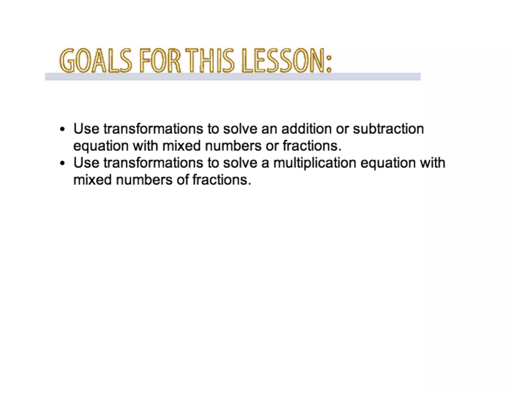 4.14 equations with fractions and mixed numbers | PDF