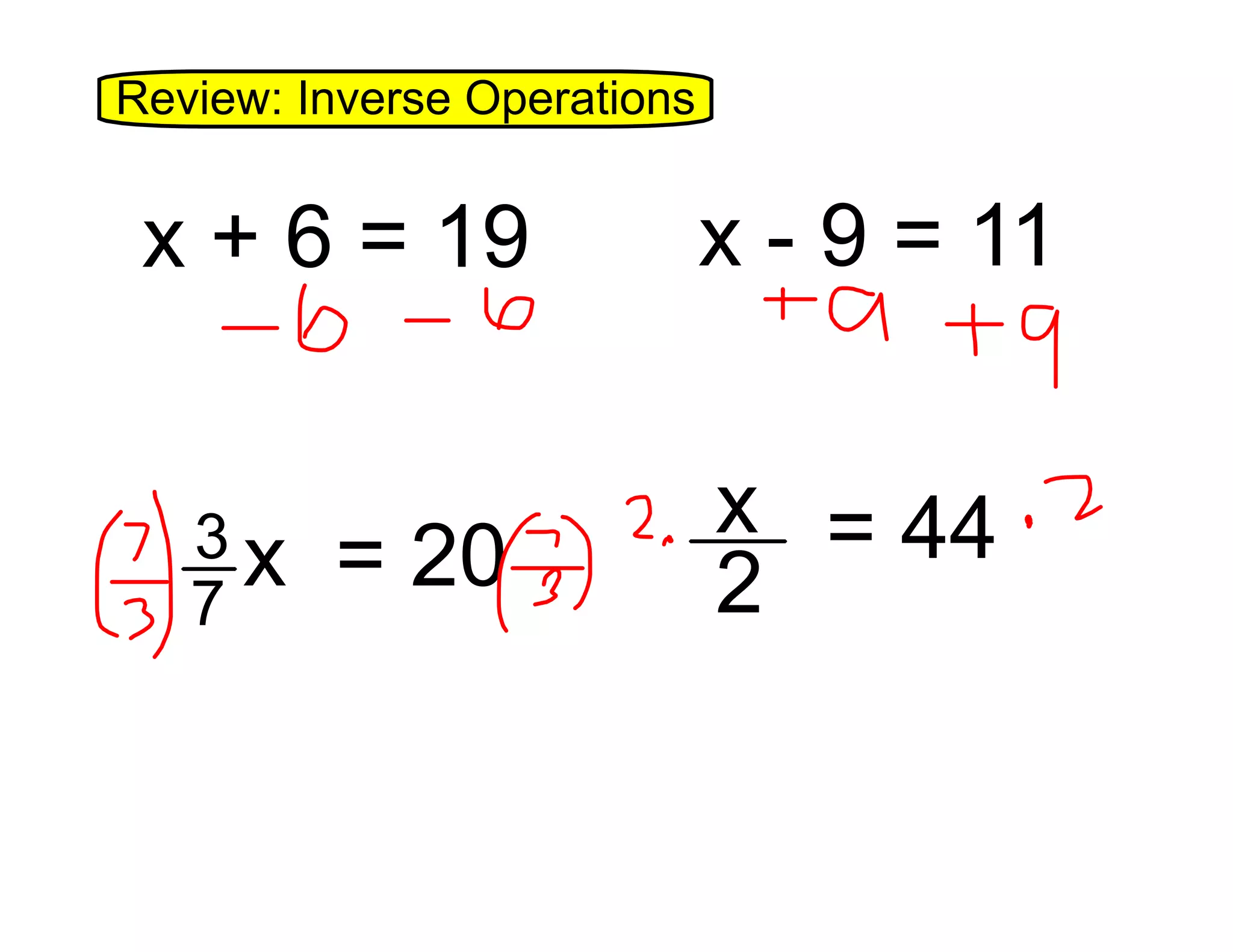 4.14 equations with fractions and mixed numbers | PDF