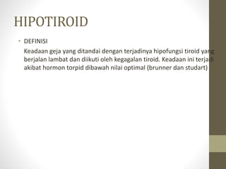 kelainan hormon tiroid | PPTX