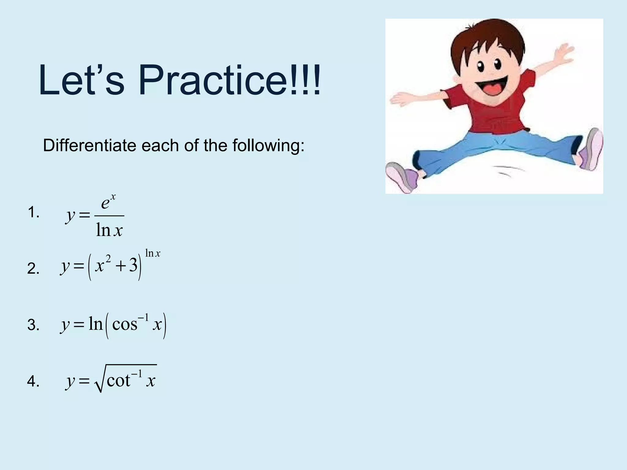 4.3 derivative of exponential functions | PPT
