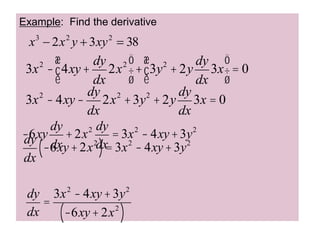 4.1 implicit differentiation | PPT