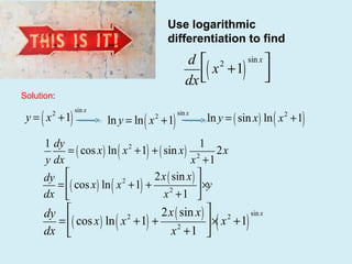 4.3 derivative of exponential functions | PPT