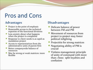 4. the project in the organizational structure | PPT