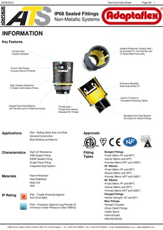 ATS fittings technical data sheet | PDF