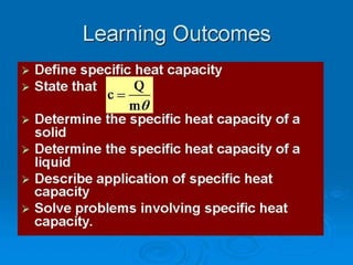 4.2 Specific Heat Capacity | PPTX