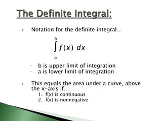 4.3 The Definite Integral | PPT
