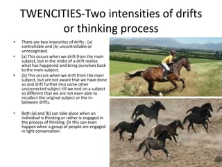 4.mind and thinking and how both drift | PPT