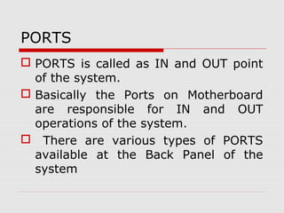 4. motherboard | PPT