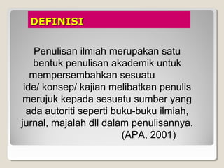 4. panduan penulisan ilmiah | PPT