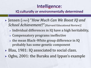 Education and Intelligence | PPTX