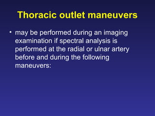 Thoracic Outlet Syndrome | PPT