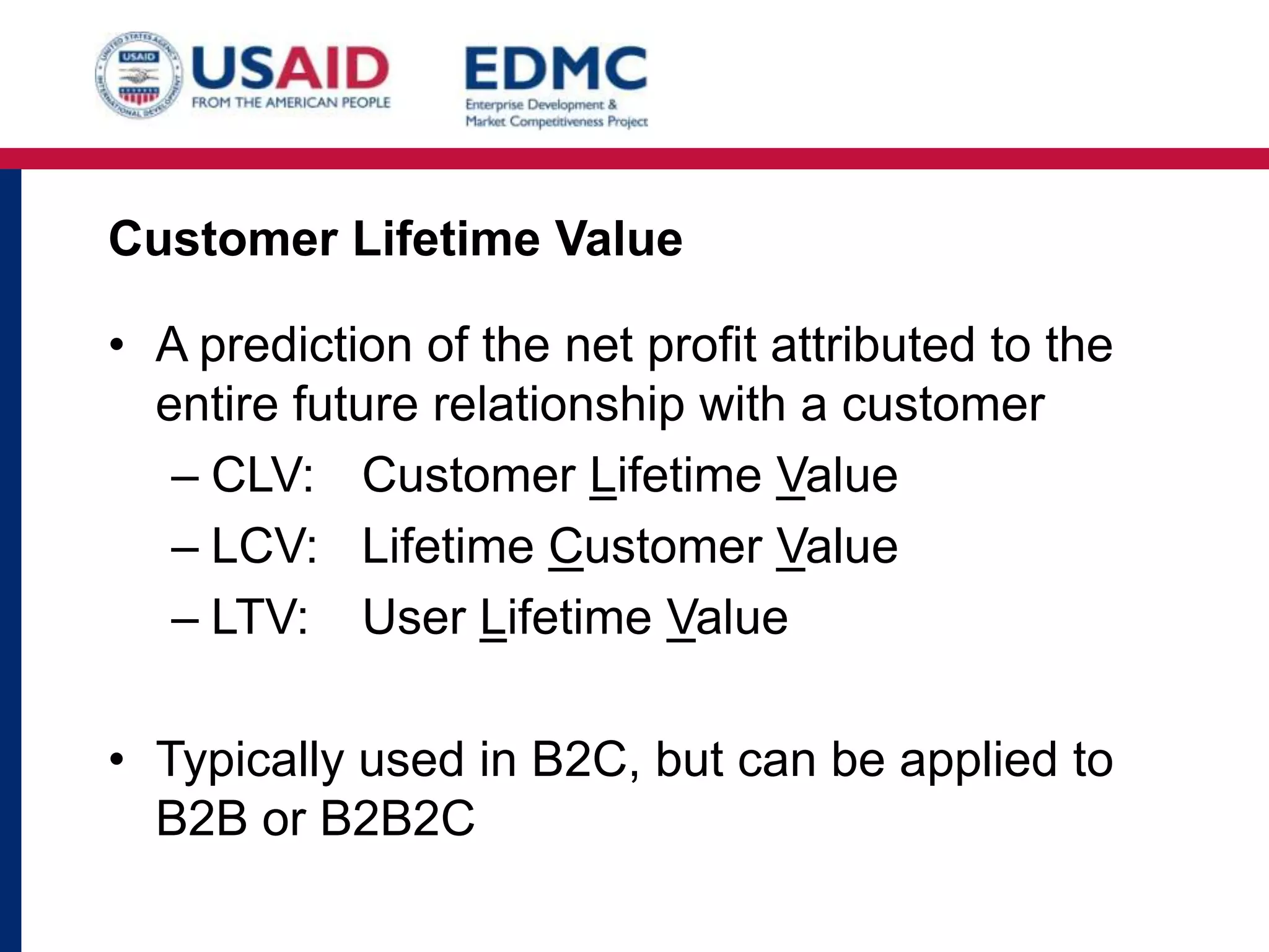 4.6 customer lifetime value | PPTX