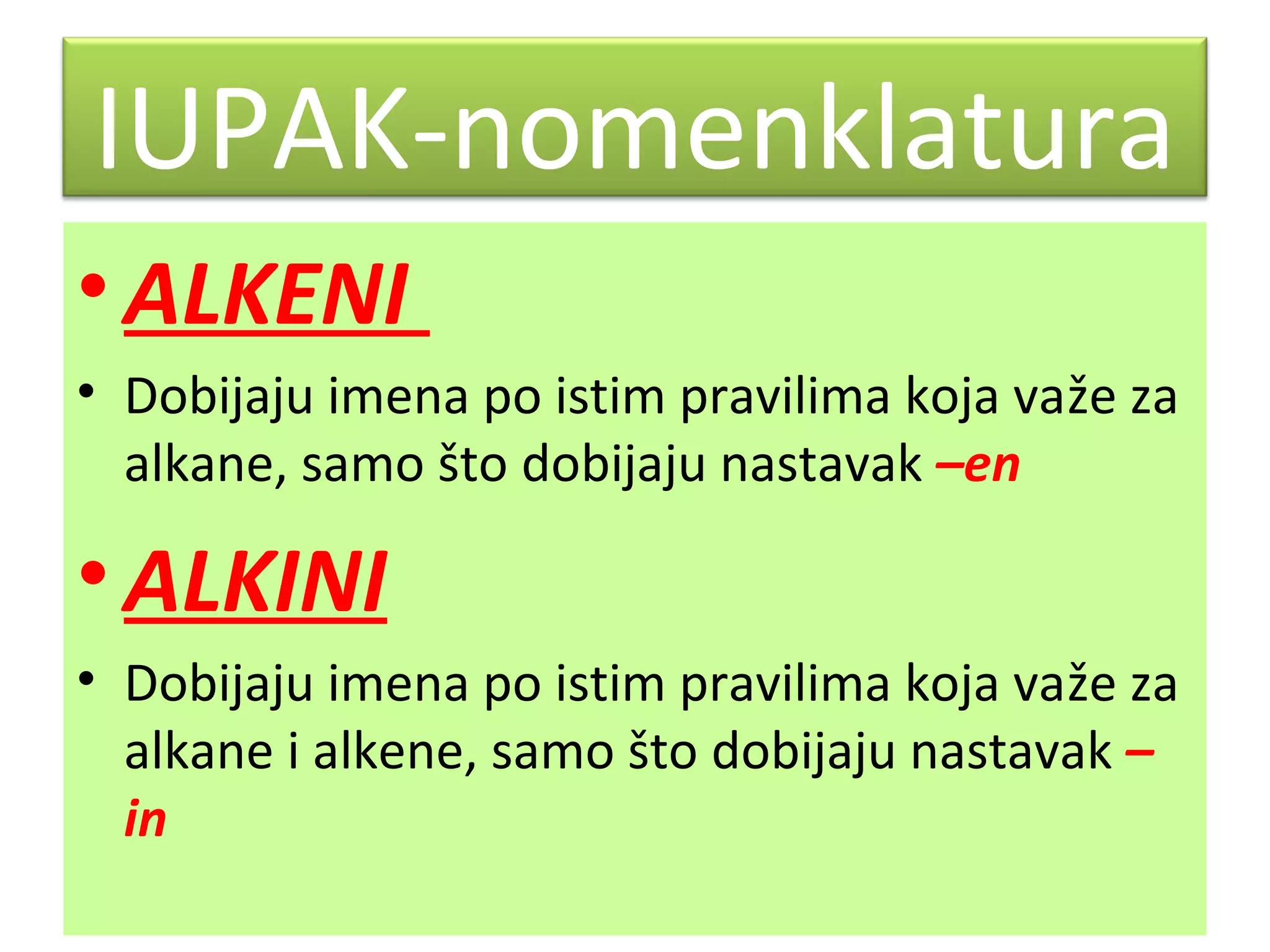 Alkeni i alkini | PPT