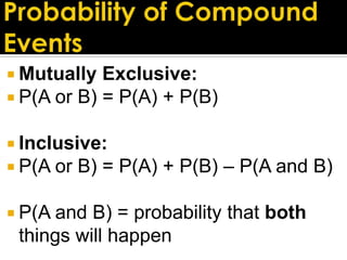 4.4 probability of compound events | PPTX