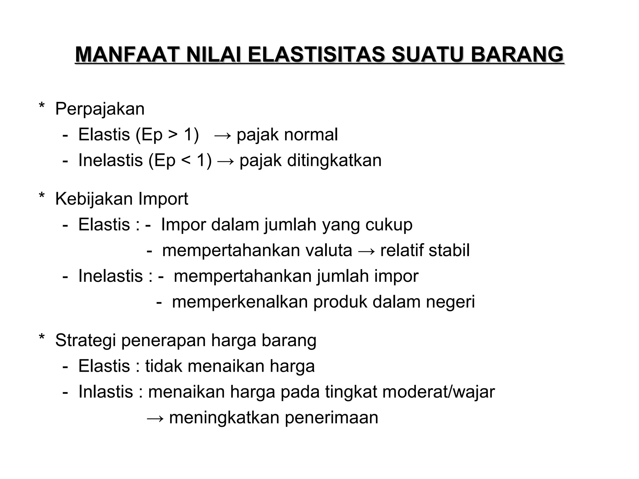 Elastisitas | PPT