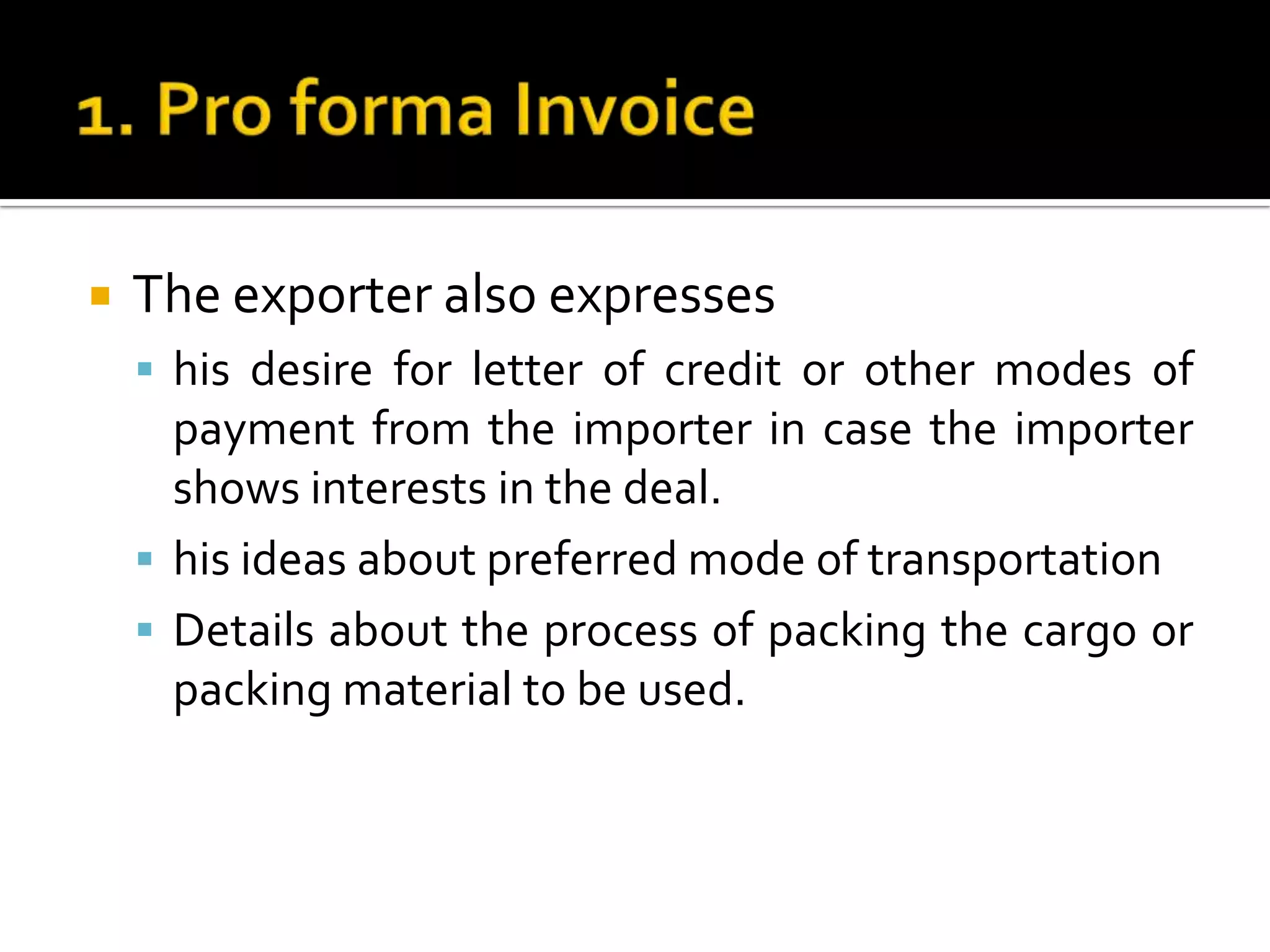 Documents required for exports in India | PPTX
