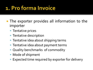 Documents required for exports in India | PPTX