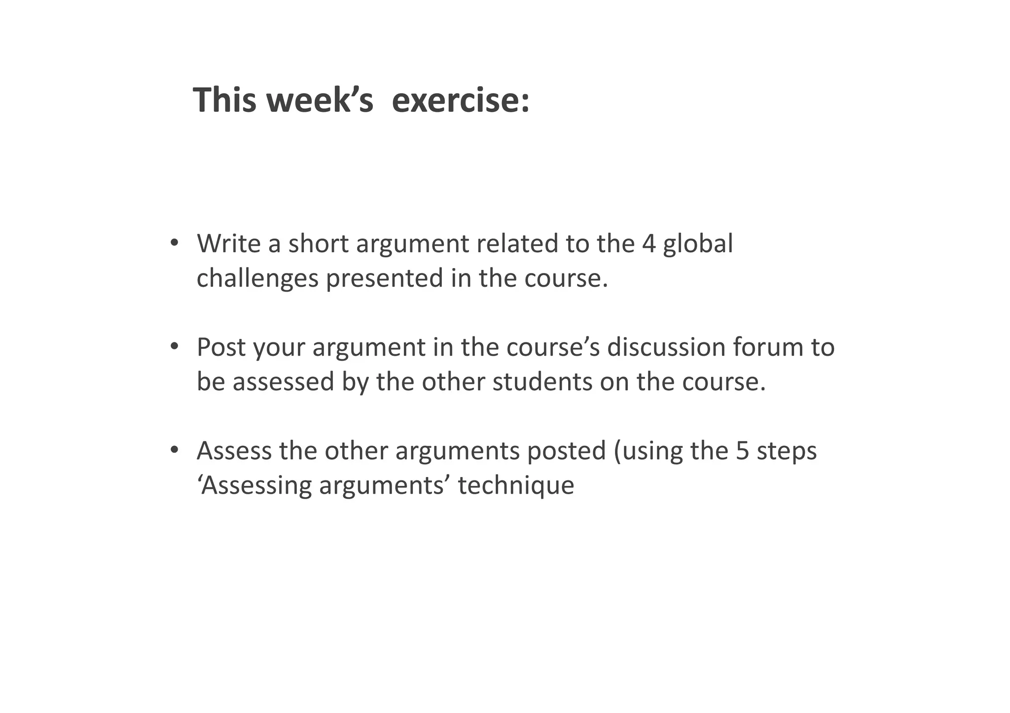 4. devlopping your own arguments | PPT