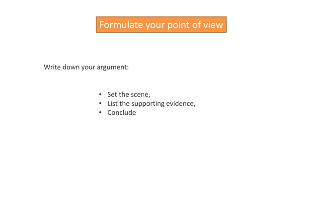 4. devlopping your own arguments | PPT
