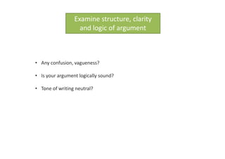 4. devlopping your own arguments | PPT