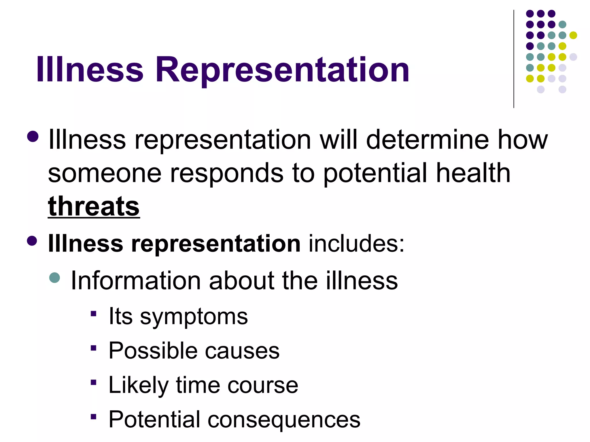 4. illness behavior and perceptions of illness | PPT