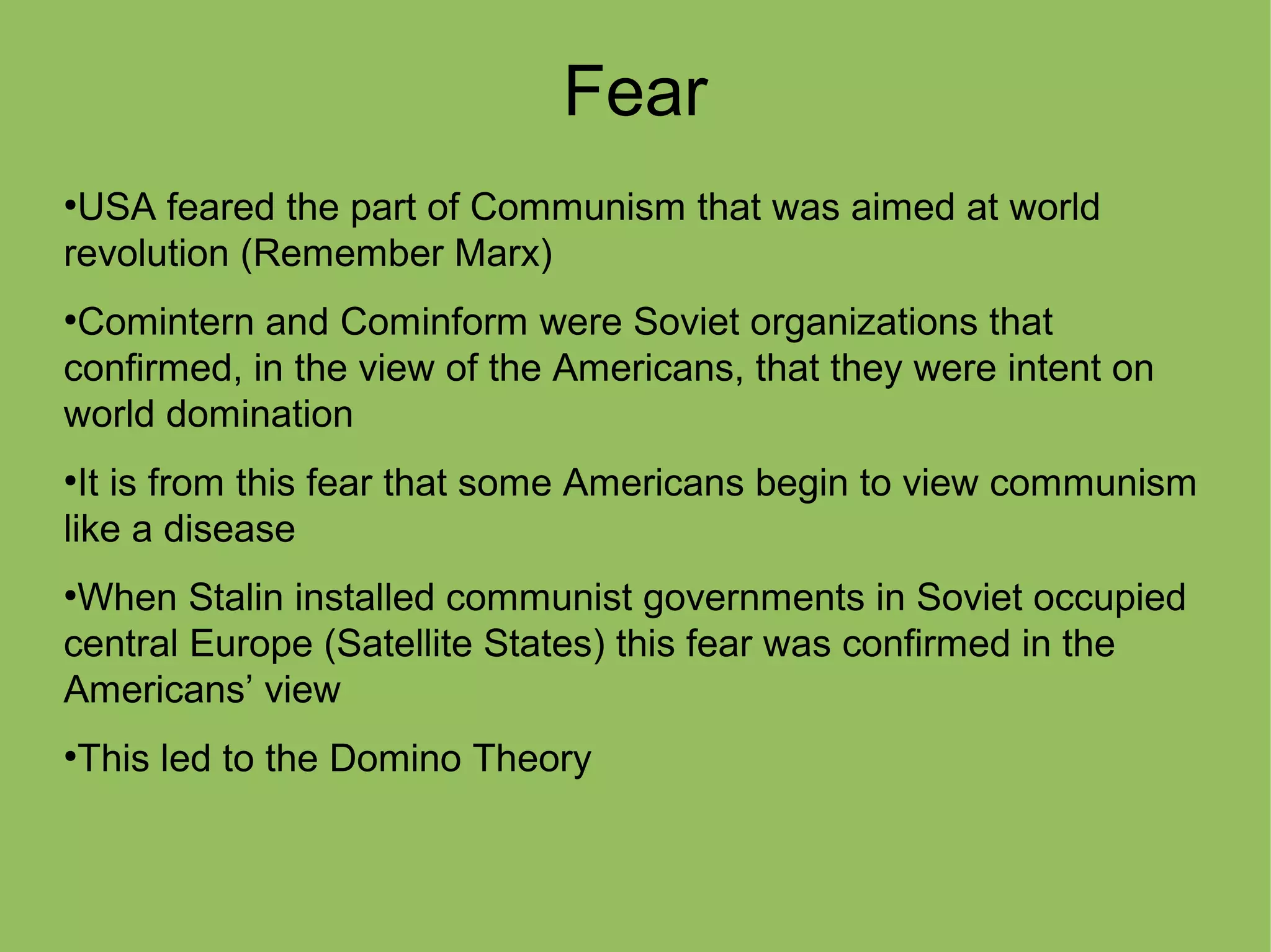 Cold war definitions and causes | ODP