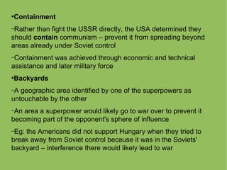 Cold war definitions and causes | ODP