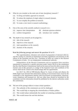 4. ugc net paper i question paper june 2006 | PDF
