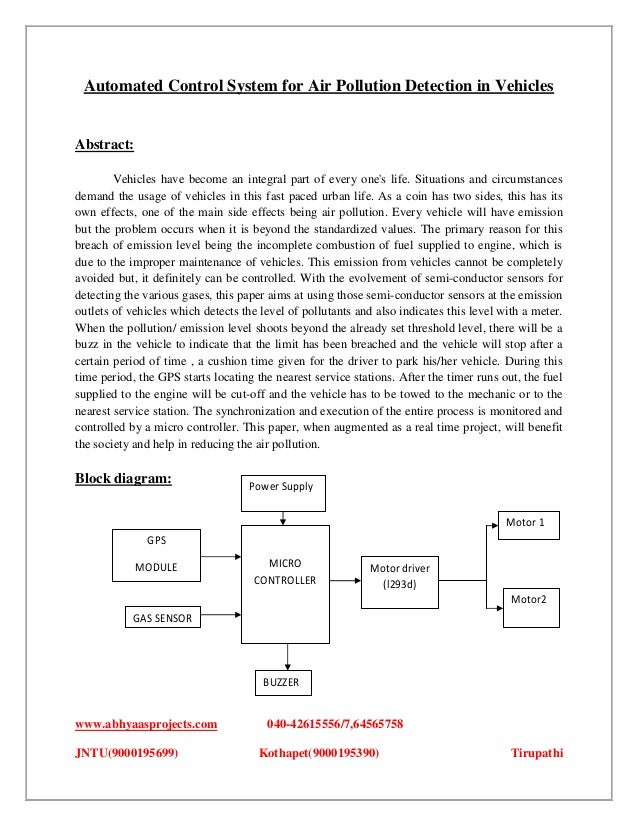 4automated Control System For Air Pollution Detection In Vehicles