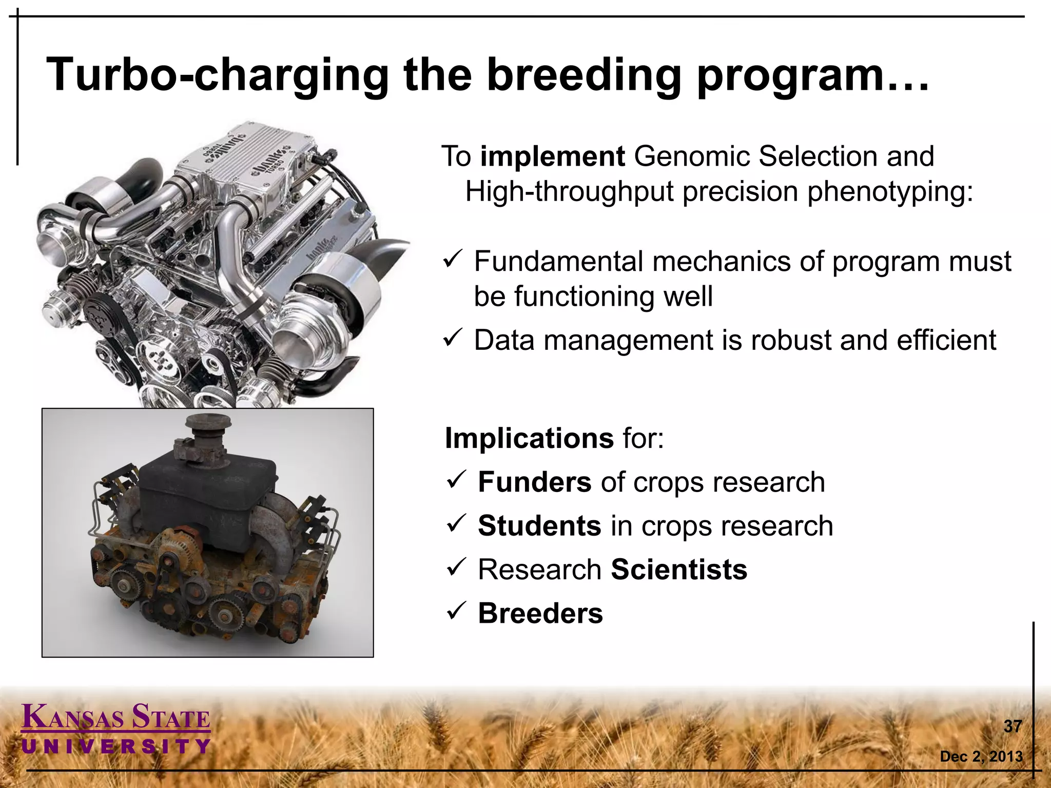 Genomic Selection And Precision Phenotyping Pdf Genetics Science