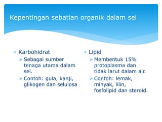 KOMPOSISI KIMIA DALAM SEL | PPTX