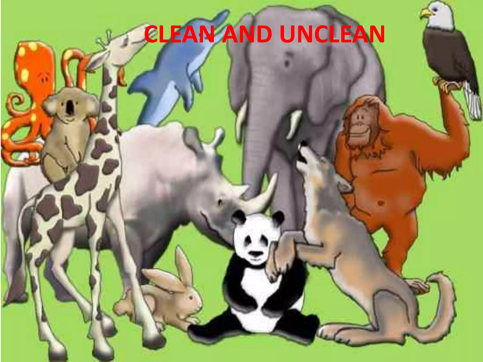 Bible study # 3: clean and unclean 1 | PPTX